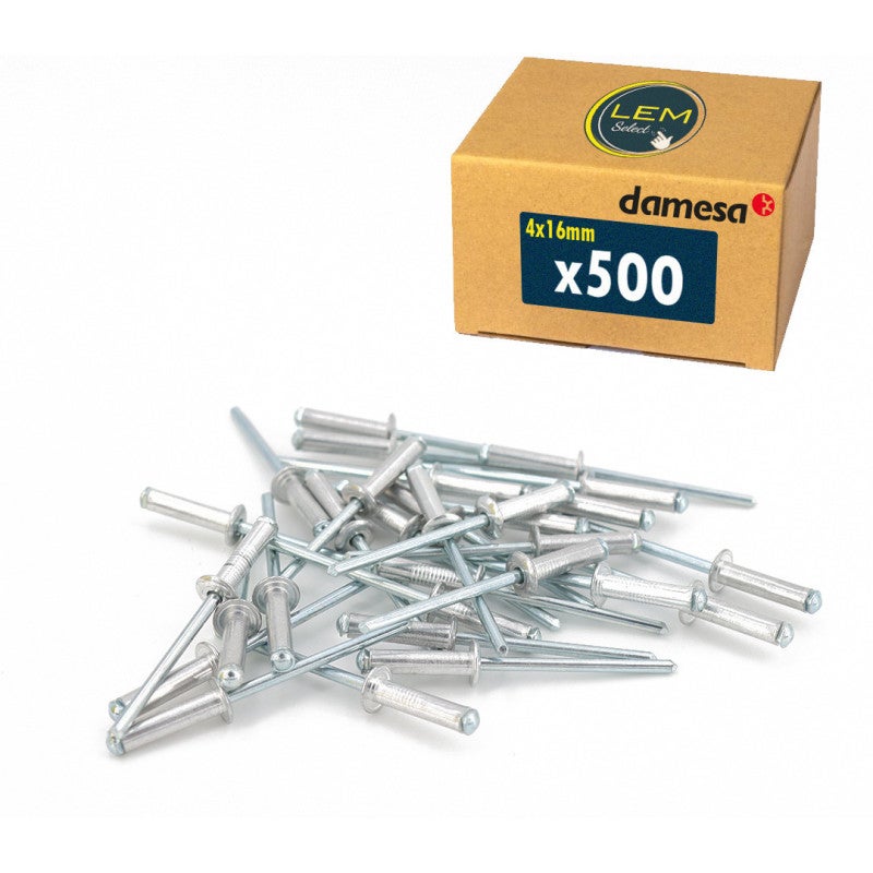 Lot de 500 - Rivet pop aveugle épanoui fleur éclaté tête plate ...