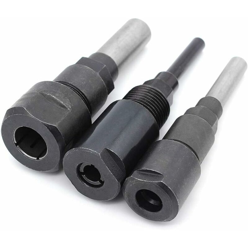 3Pcs Router Collet Extension Bit de routeur Extension de collet et ...