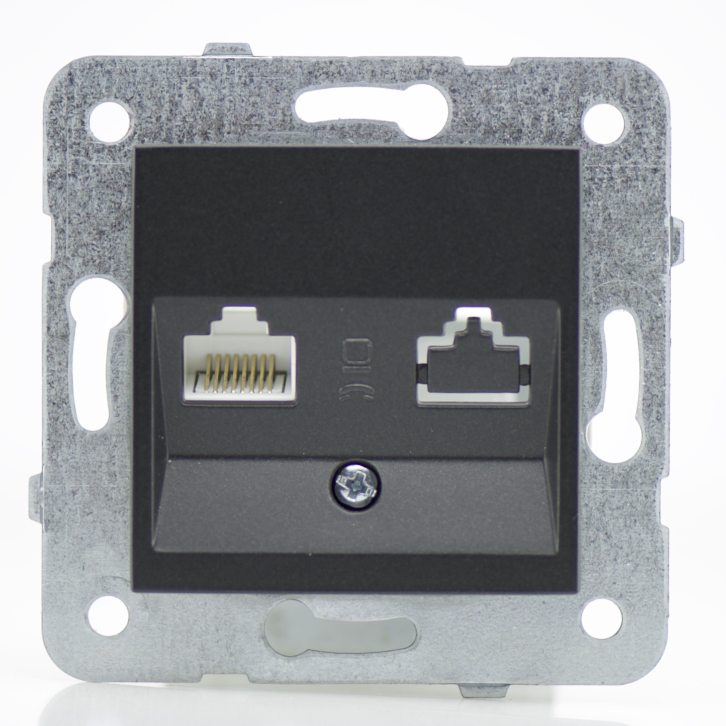 Toma RJ45 negra - (Méc+Tecla) gama Karre Novella | Leroy Merlin