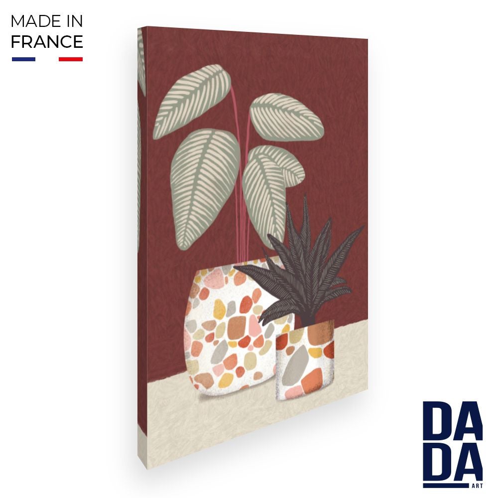 Toile Plantes en pot / 60x90cm / Fabriqué en France / DADA ART | Leroy ...
