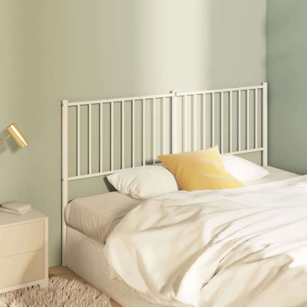 Tête de lit métal blanc 160 cm vidaXL | Leroy Merlin