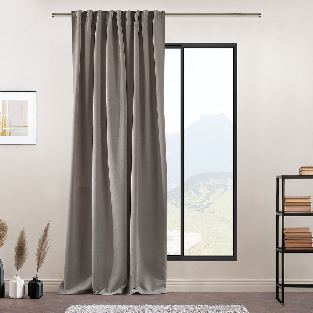 Rideau décoratif extra long et large Pierre Claire 140X325 | Leroy Merlin