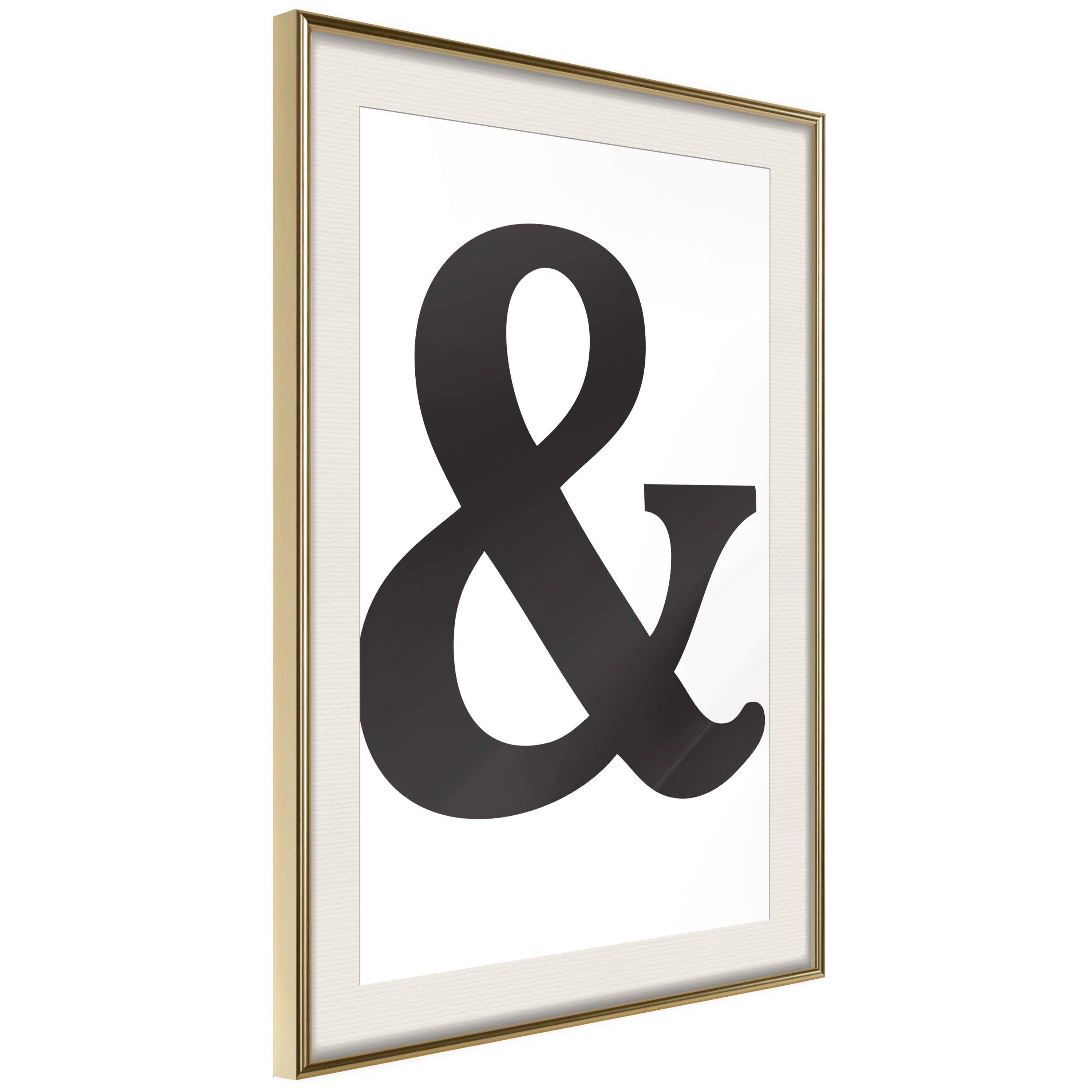 Poster et affiche - Ampersand (Black) 30x45 cm | Leroy Merlin