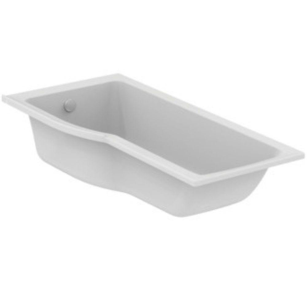 Ideal Standard baignoire pour bain/douche 170 x 80 asymétrique Connect ...