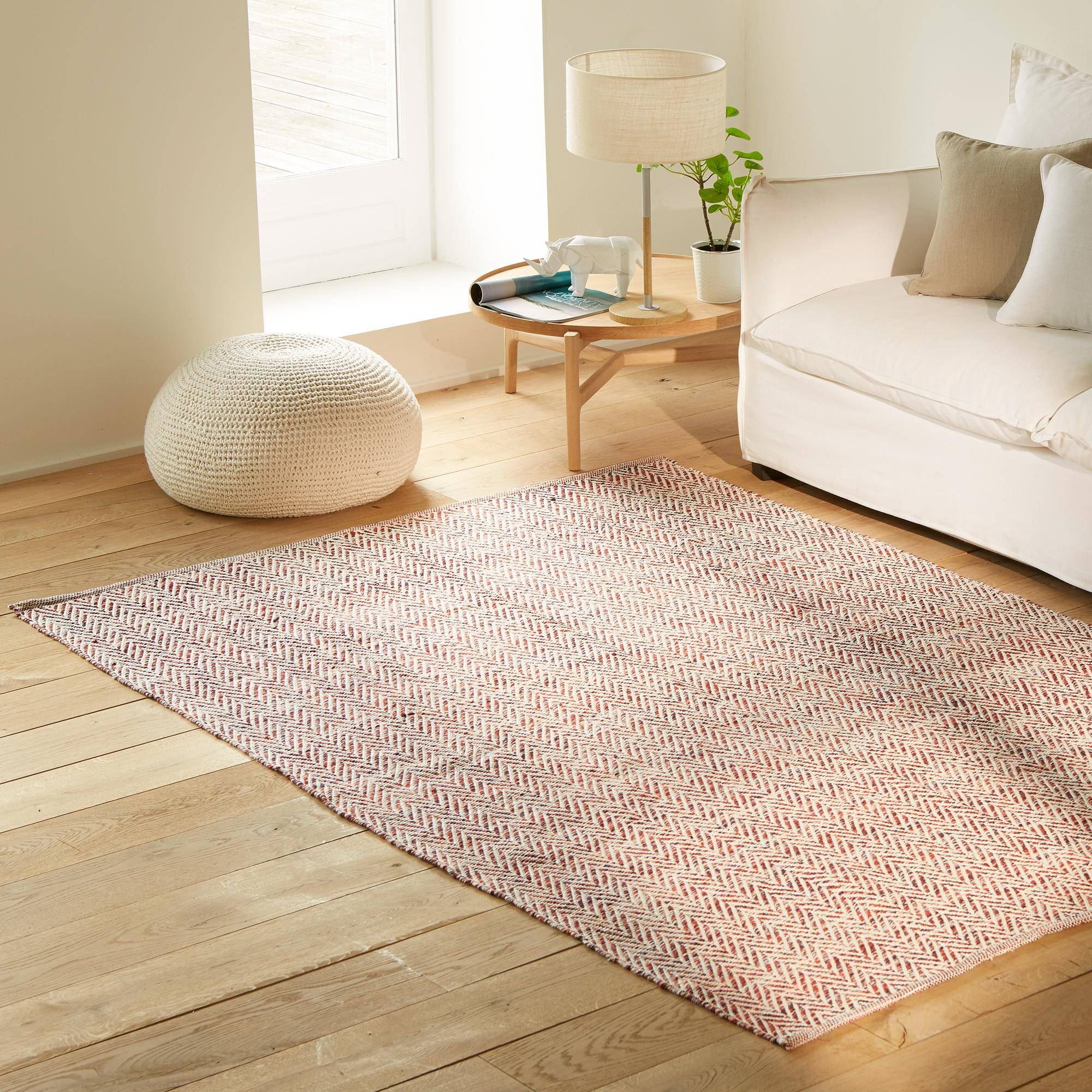 Tapis INTERIEUR/EXTERIEUR 80x150 orange terracotta en acrylique | Leroy ...