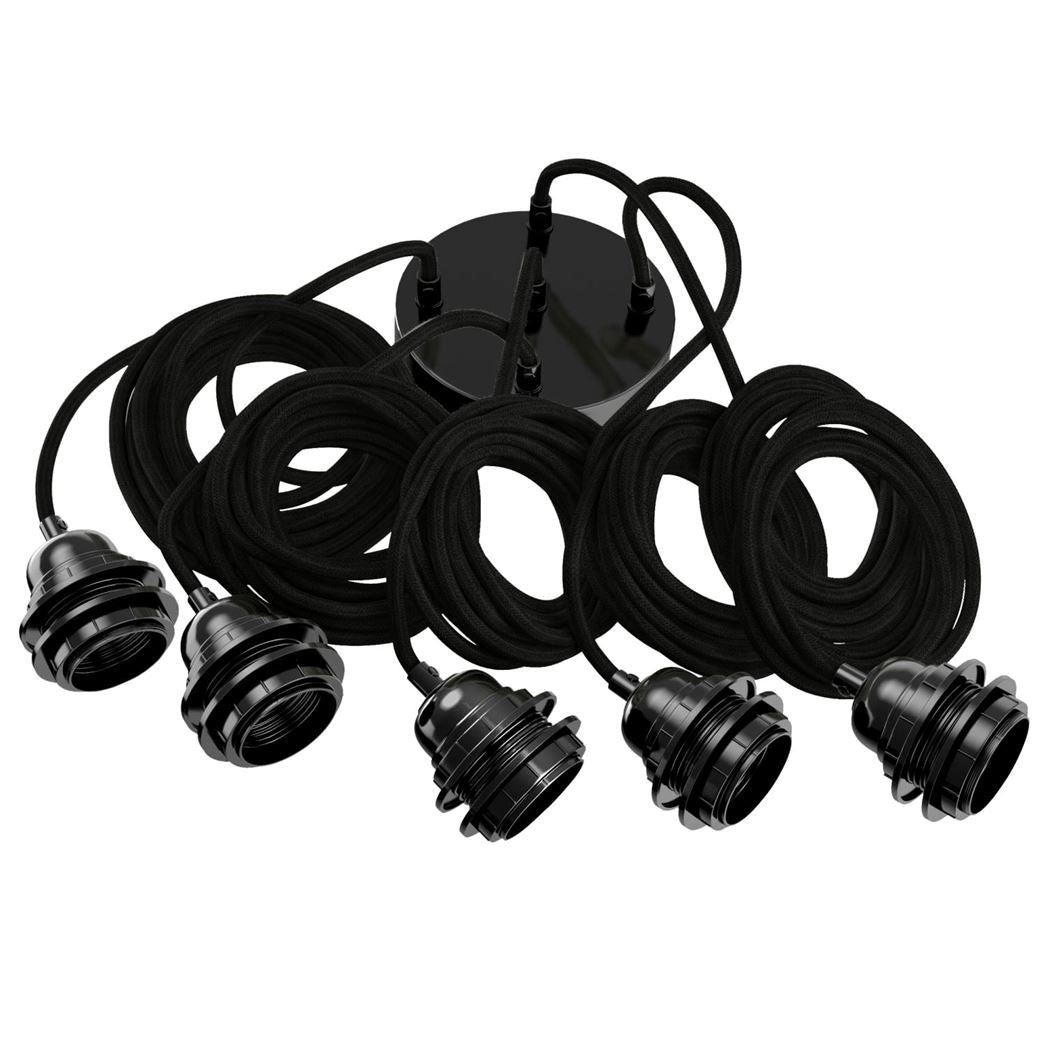 Suspension Corde HOOPZI HANG 5 - Lin - Noir | Leroy Merlin