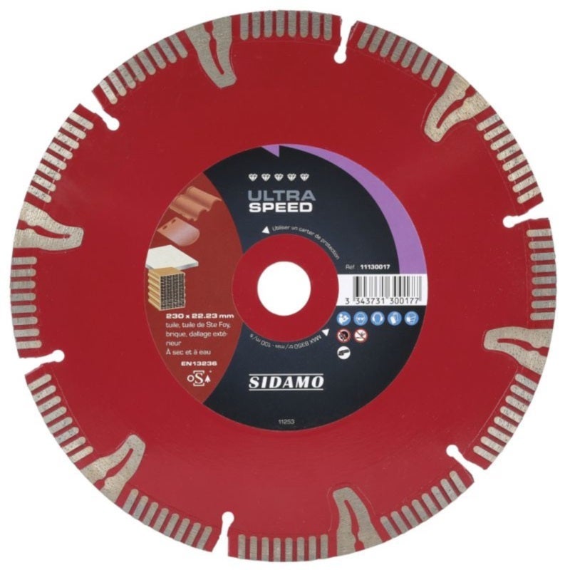 Disque diamant ultra speed - diamètre 230 | Bricoman