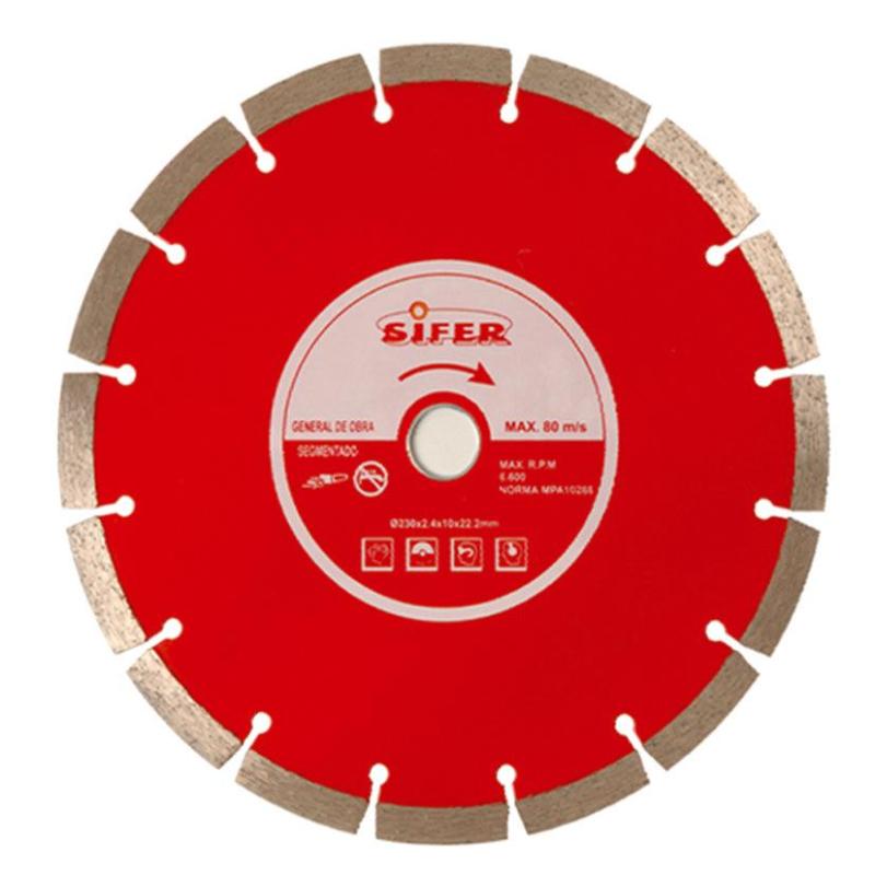 Sifer disco diamante 115 pastilla 10 mm segmentado rojo 1443110 | Leroy ...