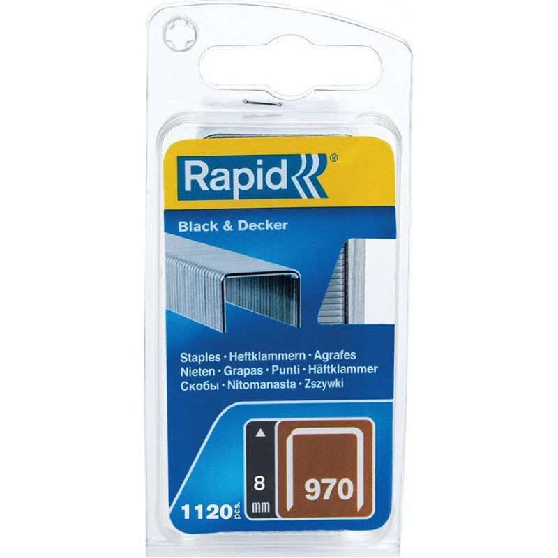 Rapid 40109550 No. 970 Graffe a Filo Piatto 8 mm, Acciaio | Leroy Merlin