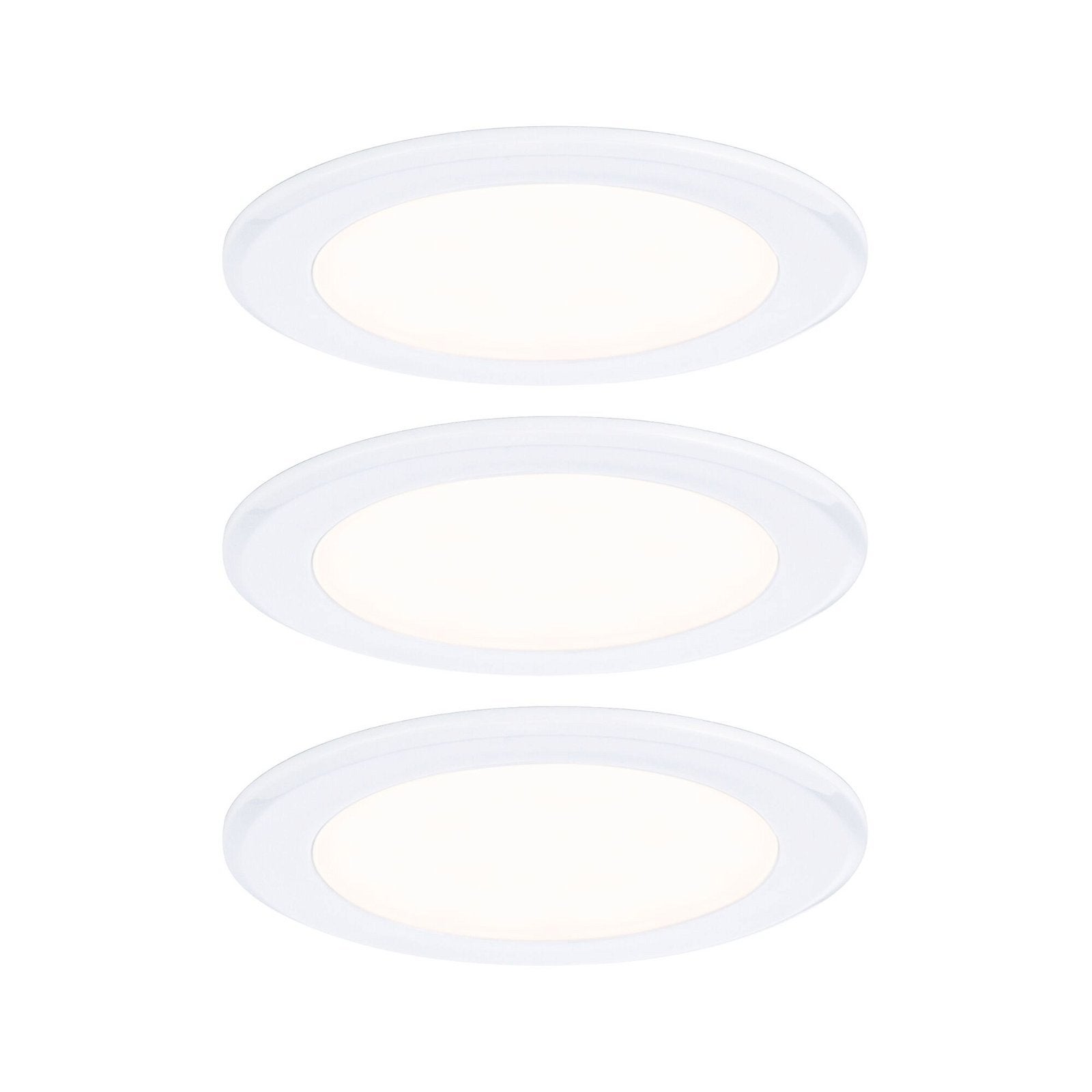 Éclairages encastrés LED pour meubles Kit de 3 rond 65mm 3x2,5W 3x180lm ...