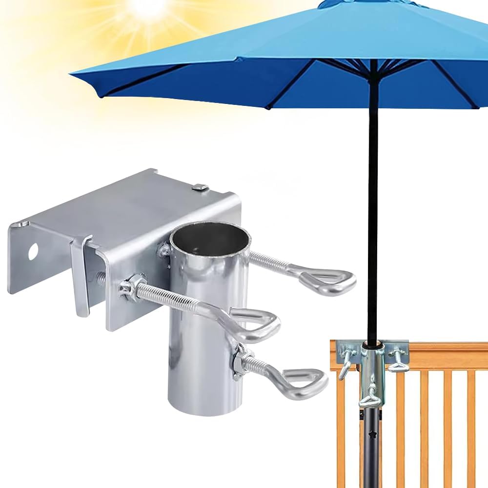1 PCS Support Parasol Balcon, Pince de Table pour parasols de Jardin ...