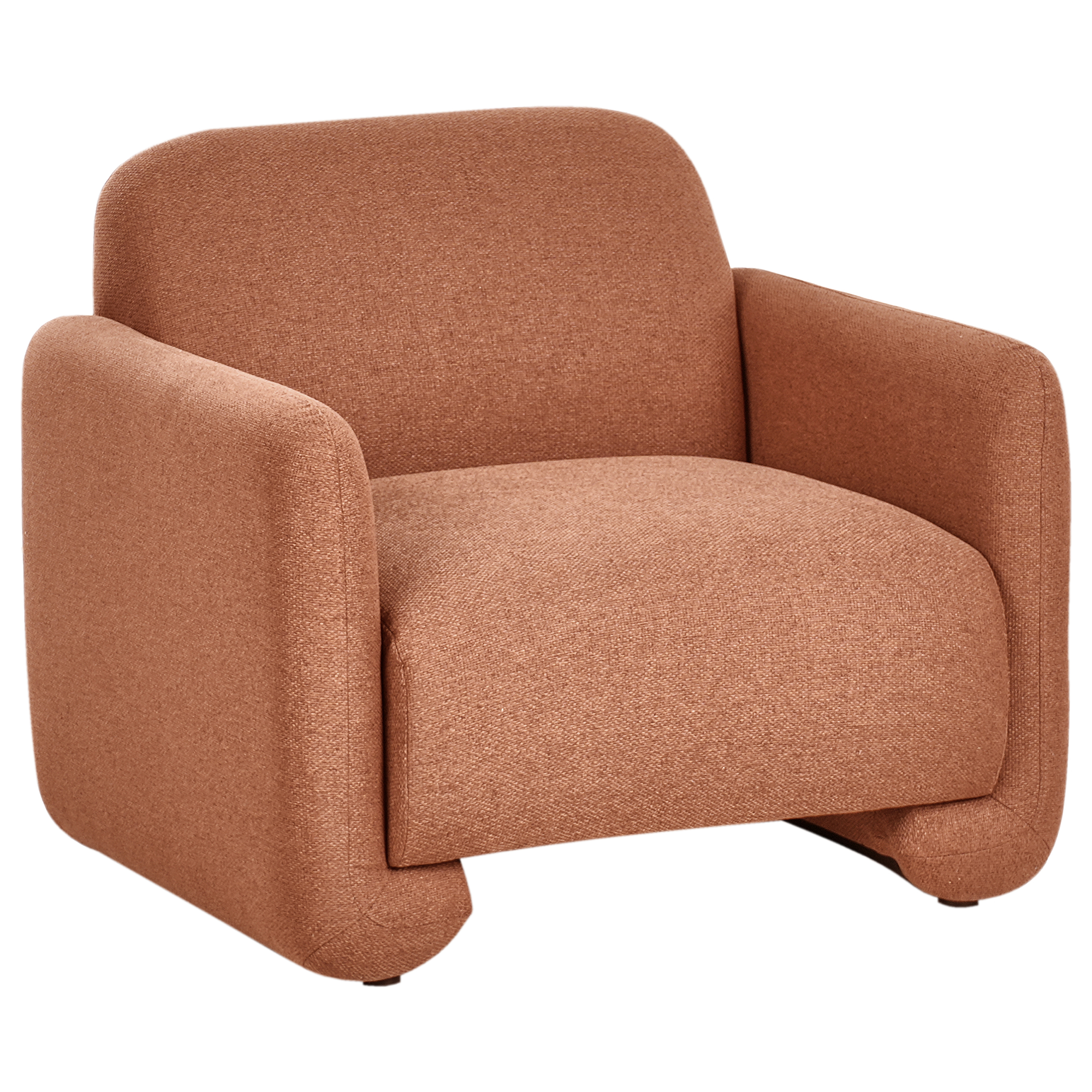 Fauteuil SALAND Tissu Marron doré | Leroy Merlin