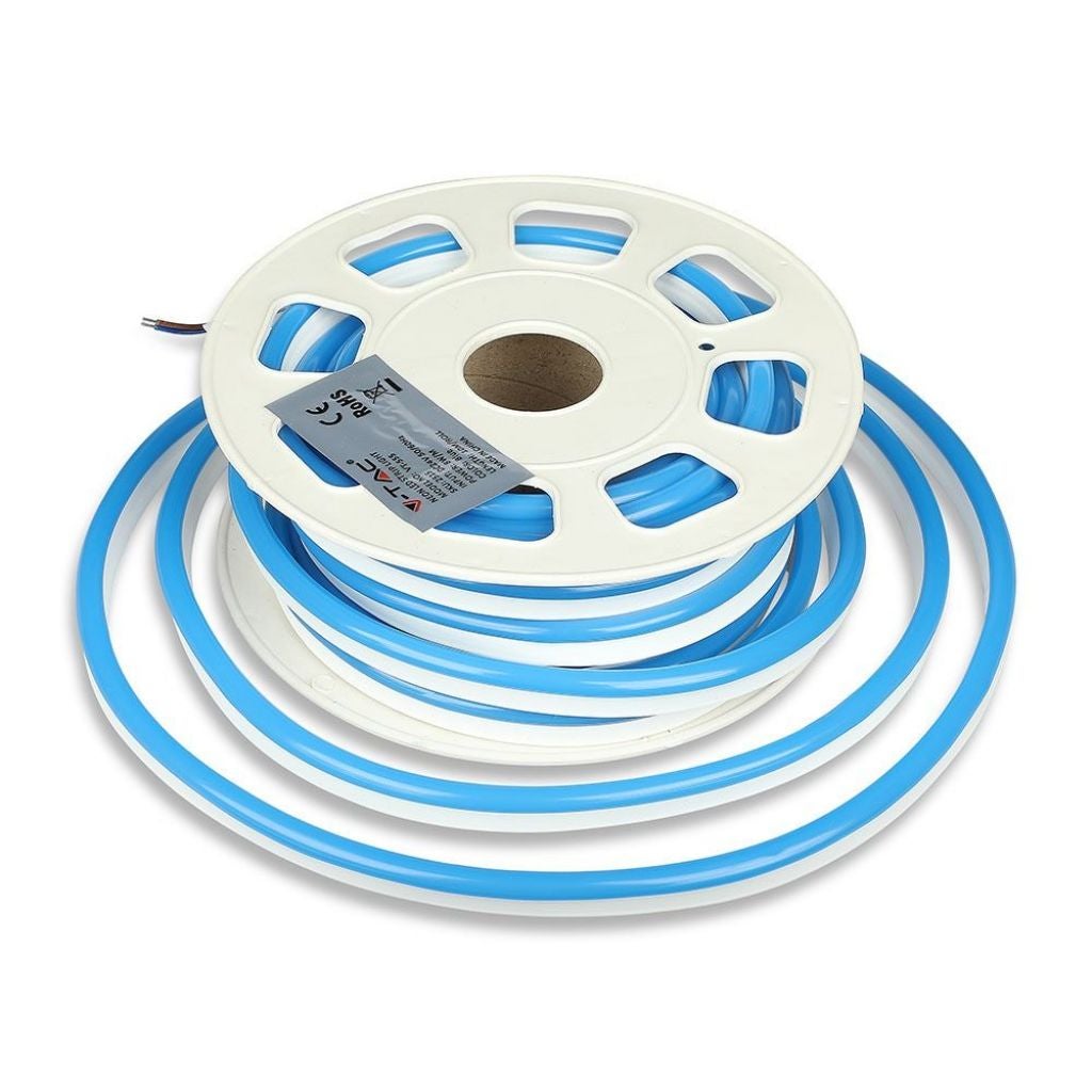 Neon Flex 8W/m 120 LED/m Bobine 10m 24V Blu IP65 | Leroy Merlin