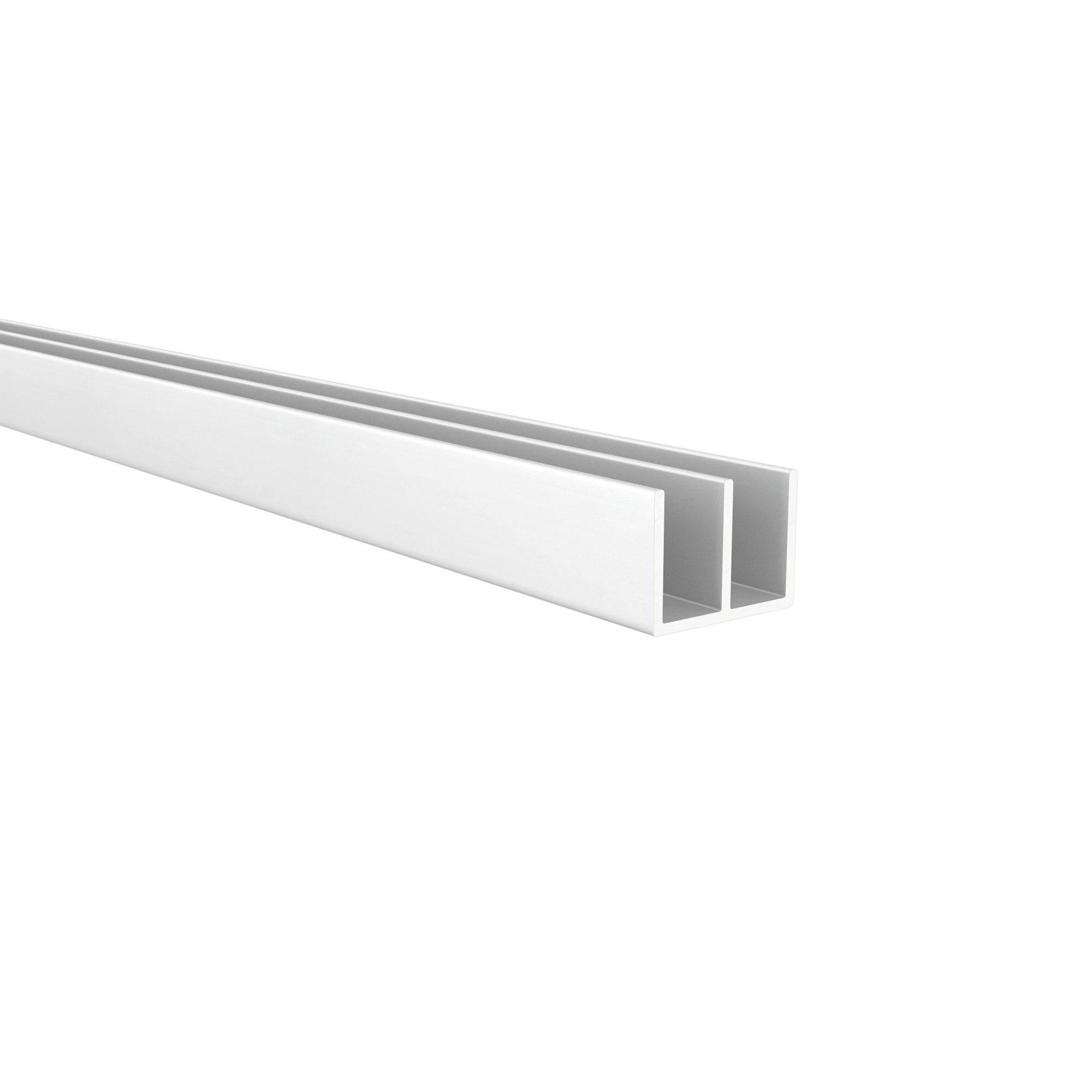 Perfil doble U | De aluminio | Acabado anodizado mate | Dimensiones 16* ...