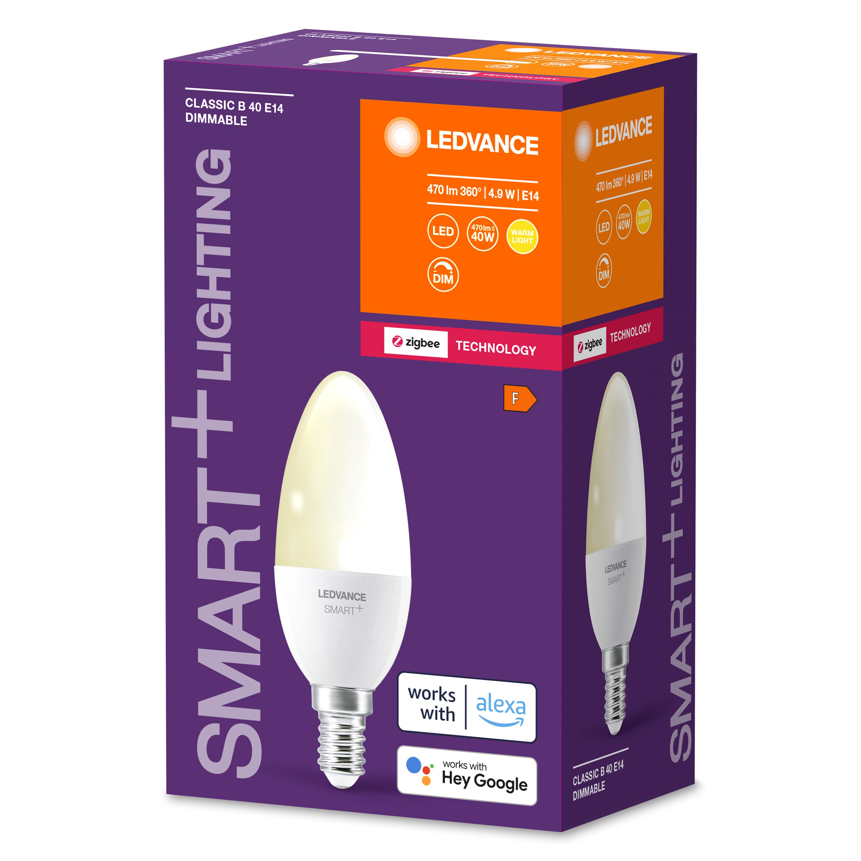 LEDVANCE Lampe LED Smart+ avec Zigbee, E14, dimmable, couleur variable ...