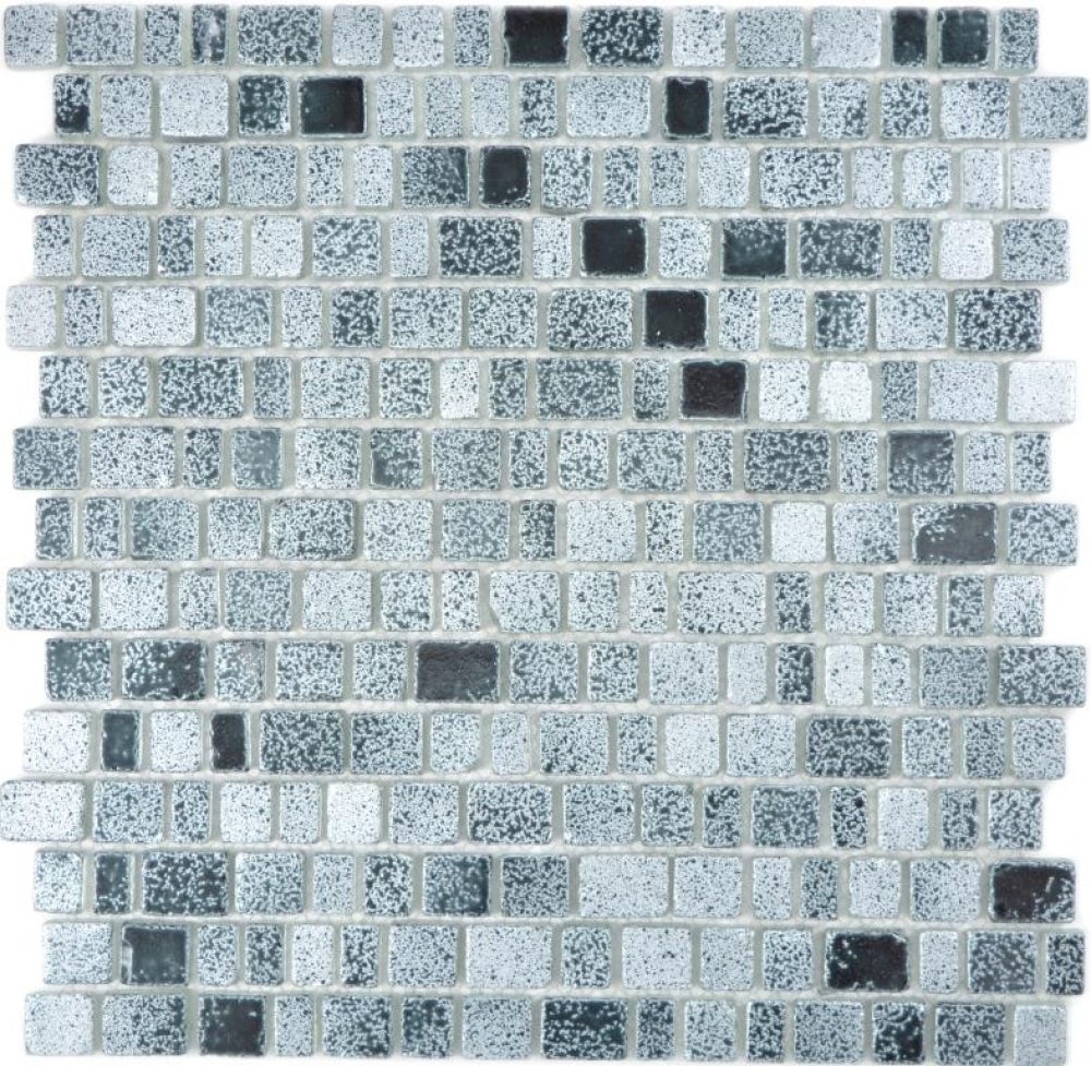 Carreau de verre mosaïque irrégulier gris anthracite vintage - 85-0203 ...