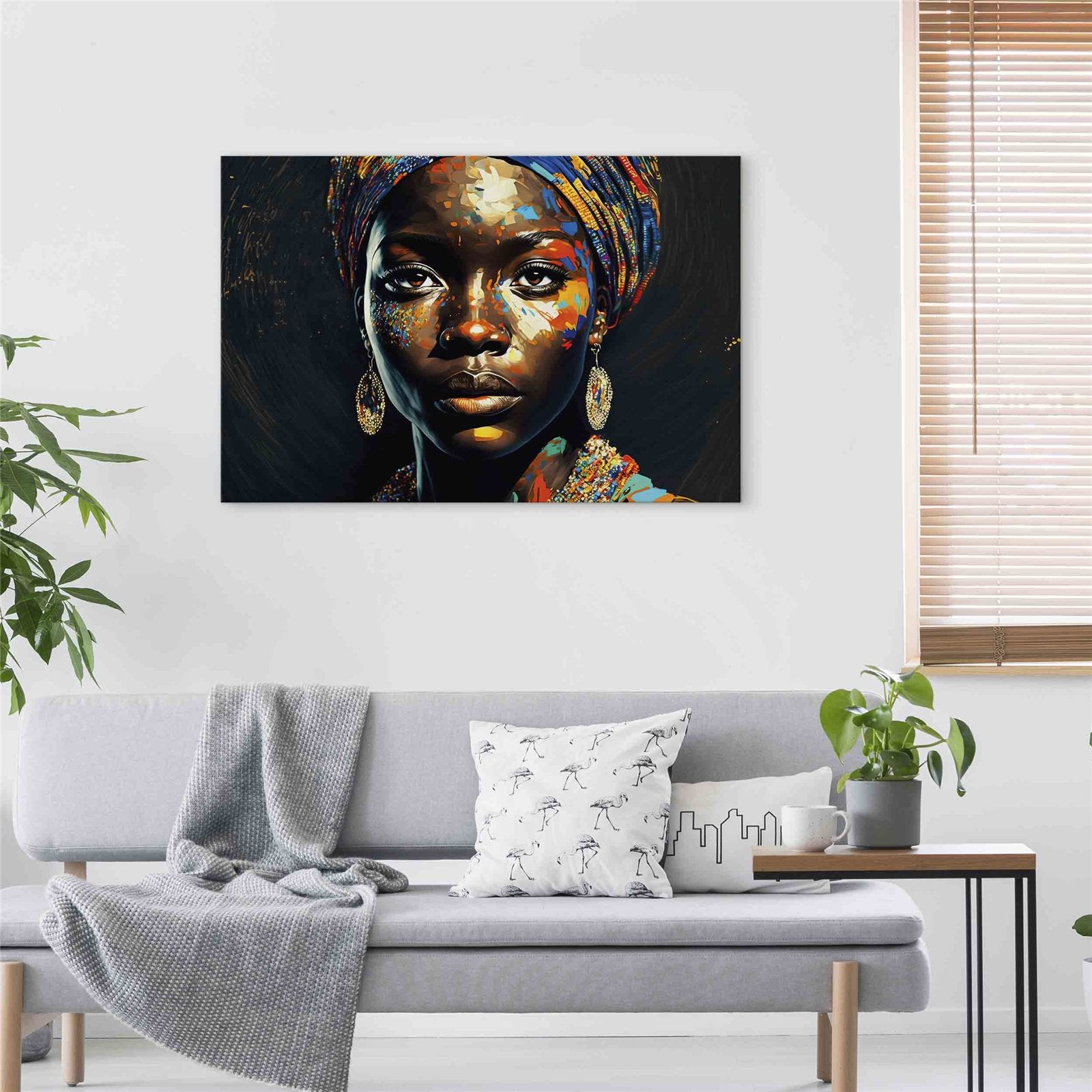 Portrait expressif de femme africaine en couleurs vives | Leroy Merlin