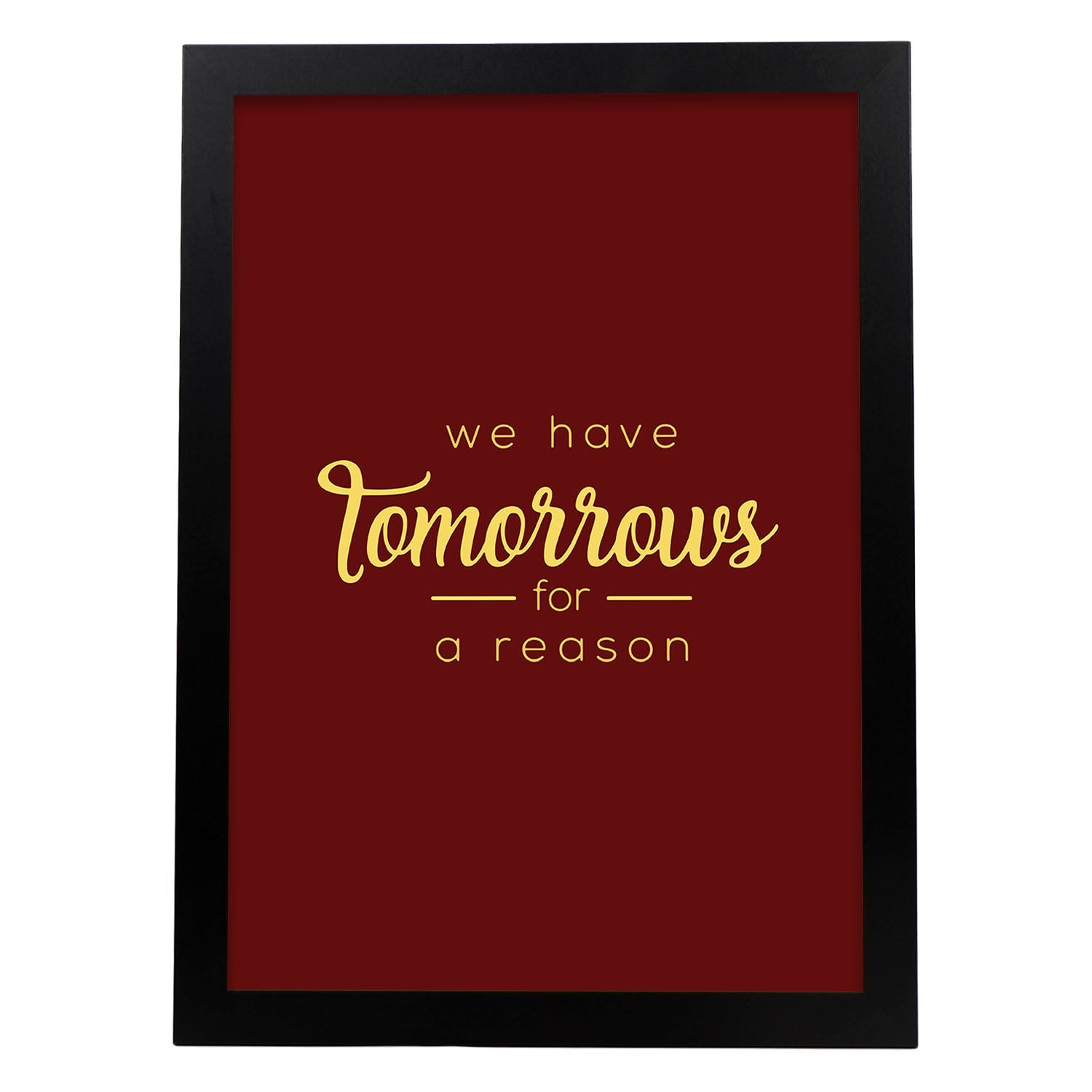 Poster Con Frase Inspiracional. Lámina De Decoración 'mañana' Con ...