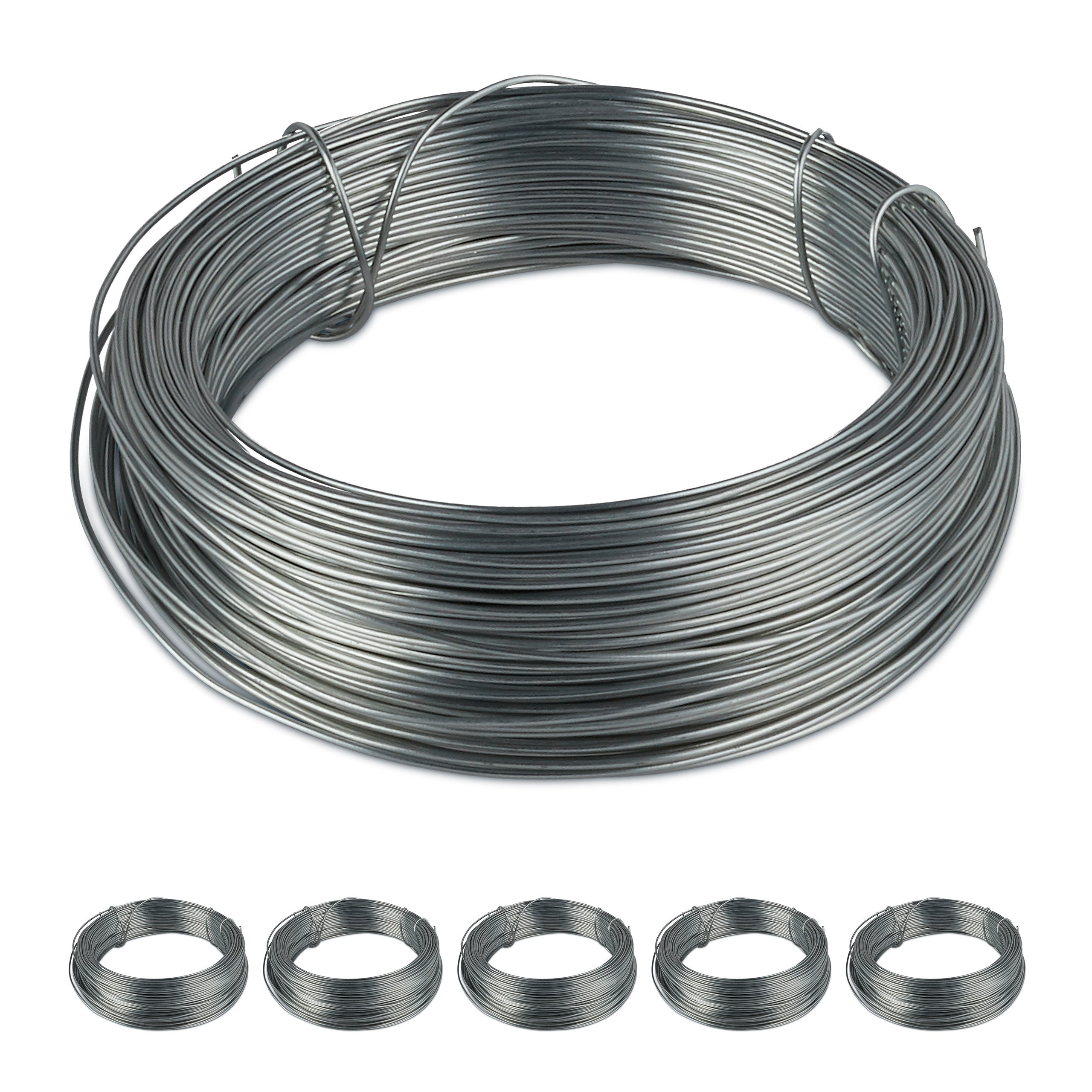 Set de 6 rollos de alambre para jardín, Inoxidable, Acero galvanizado ...