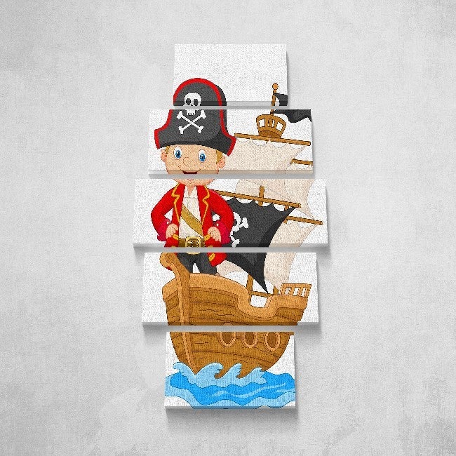Tableau Pirate Multicouleur - 100 X 3 X 60 Cm - Homemania | Leroy Merlin