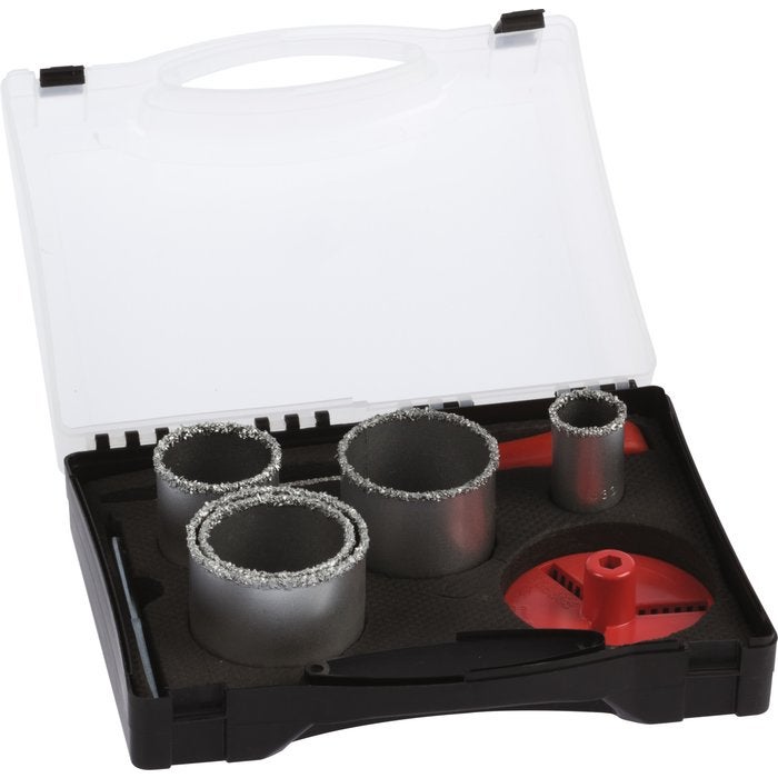 Coffret complet de trépan concrétion carbure - SCID - 5 trépans | Leroy ...
