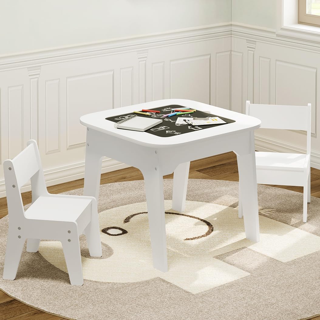 WOLTU Table Enfant avec 2 Chaises, Ensemble de Table et Chaises pour ...