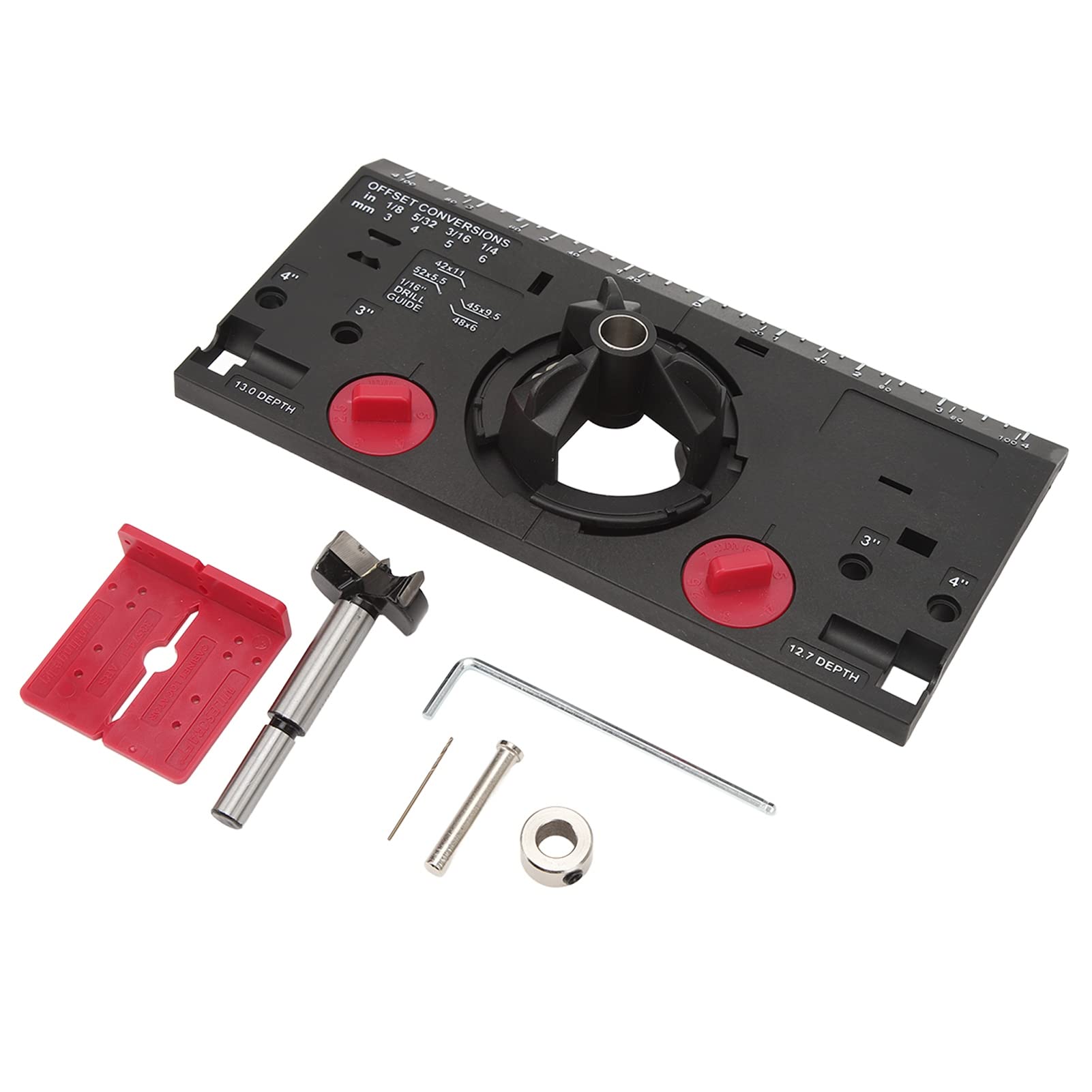 Gabarit perçage charnière 35 mm, fraise+foret 1/16", noir. | Leroy Merlin