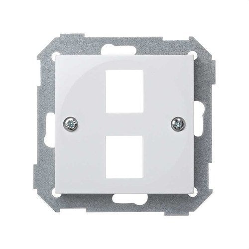 Adaptador SIMON 28 Para 2 RJ45 Categoría 5 Blanco Nieve | Leroy Merlin