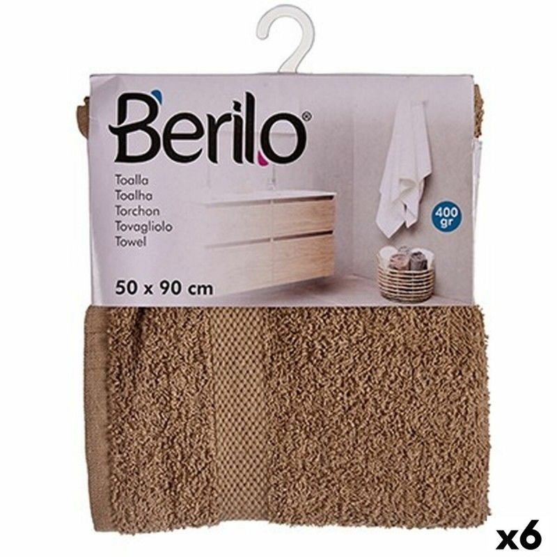 Toalla de baño Camel 50 x 90 cm (6 Unidades) | Leroy Merlin
