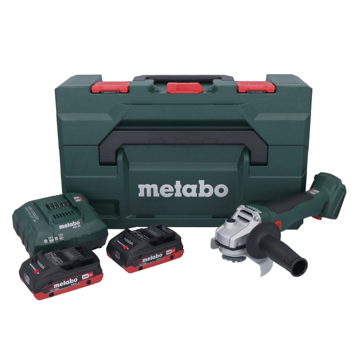 Metabo W 18 L BL 9-125 Meuleuse d'angle sans fil 18 V 125 mm brushless + 2x Batteries 4,0 Ah ...