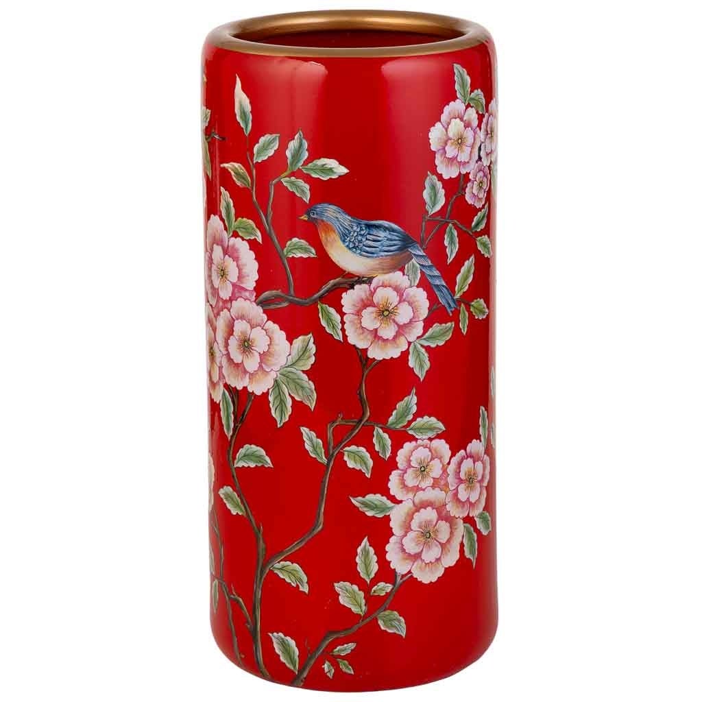 Porte-parapluie en céramique rouge D22x45 | Leroy Merlin