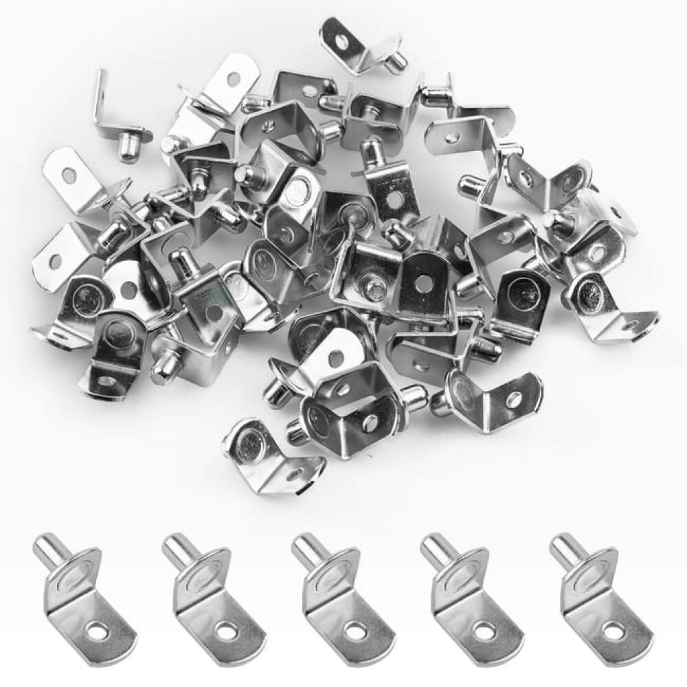 (50 piezas) Chinchetas plateadas de 6 mm con agujeros para fijar ...