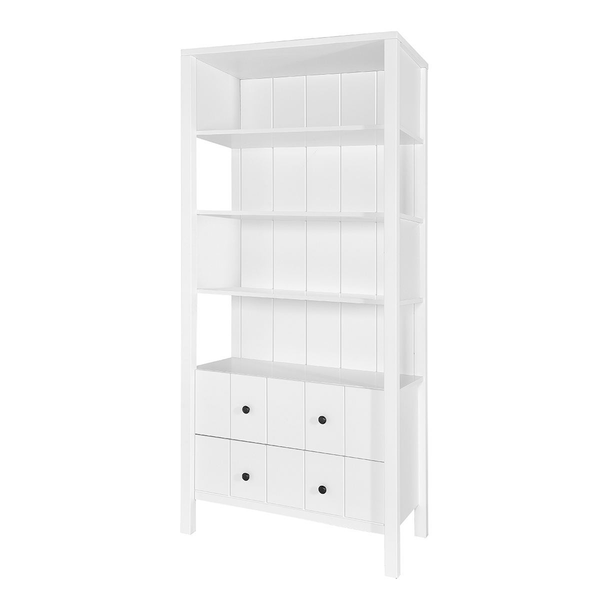 Bibliothèque 2 tiroirs Allpin Blanc | Leroy Merlin