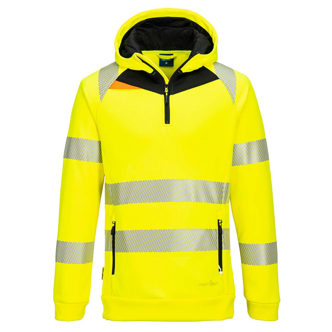 Sudadera con capucha DX4 Hi-Vis 1/4 Zip / S / Amarillo/Negro | Leroy Merlin