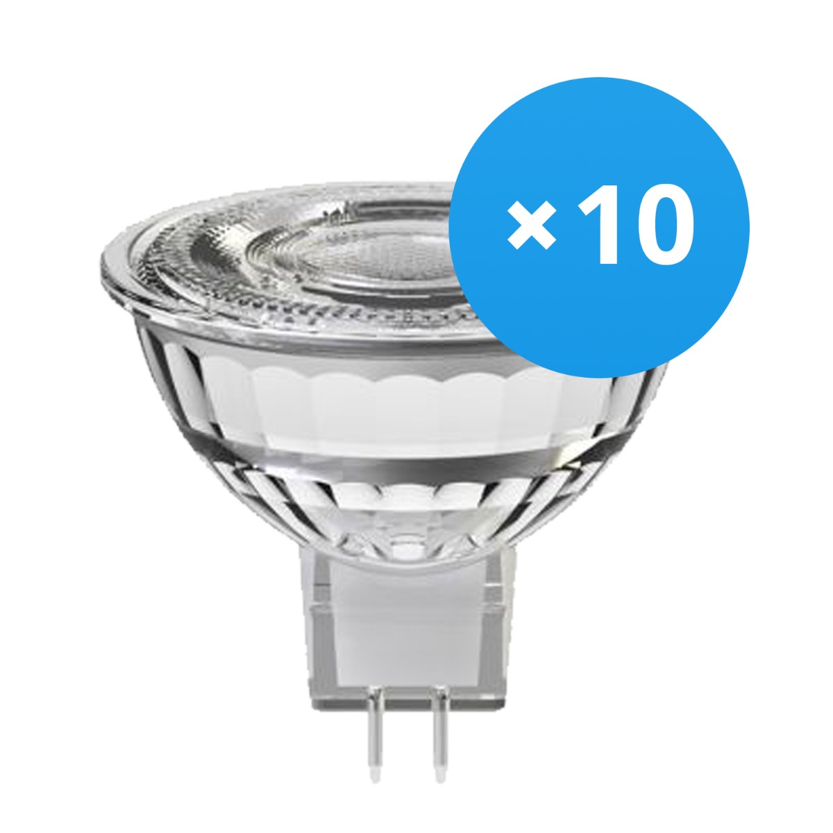 Lot 10x Noxion Spot Led Gu5 3 Mr16 7 5w 621lm 36d 830 Blanc Chaud