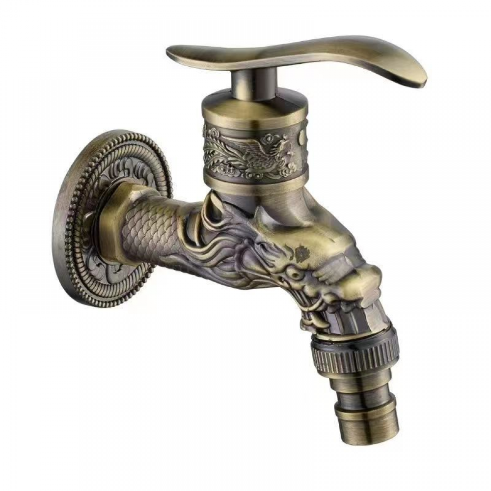 Robinet mural en laiton vintage, robinet G1/2", robinet de jardin de ...