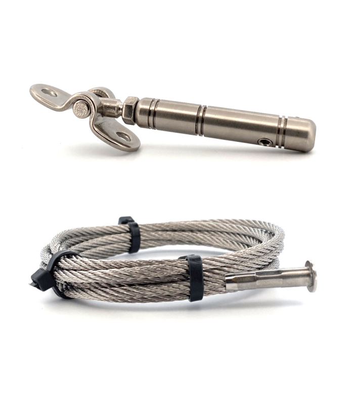 Kit 10m câble inox A4 4mm serti + tendeur articulé inox--- | Leroy Merlin