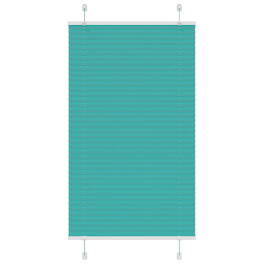 Store plissé | Store pliant vert pétrole 75x100 cm largeur du tissu 74 ...
