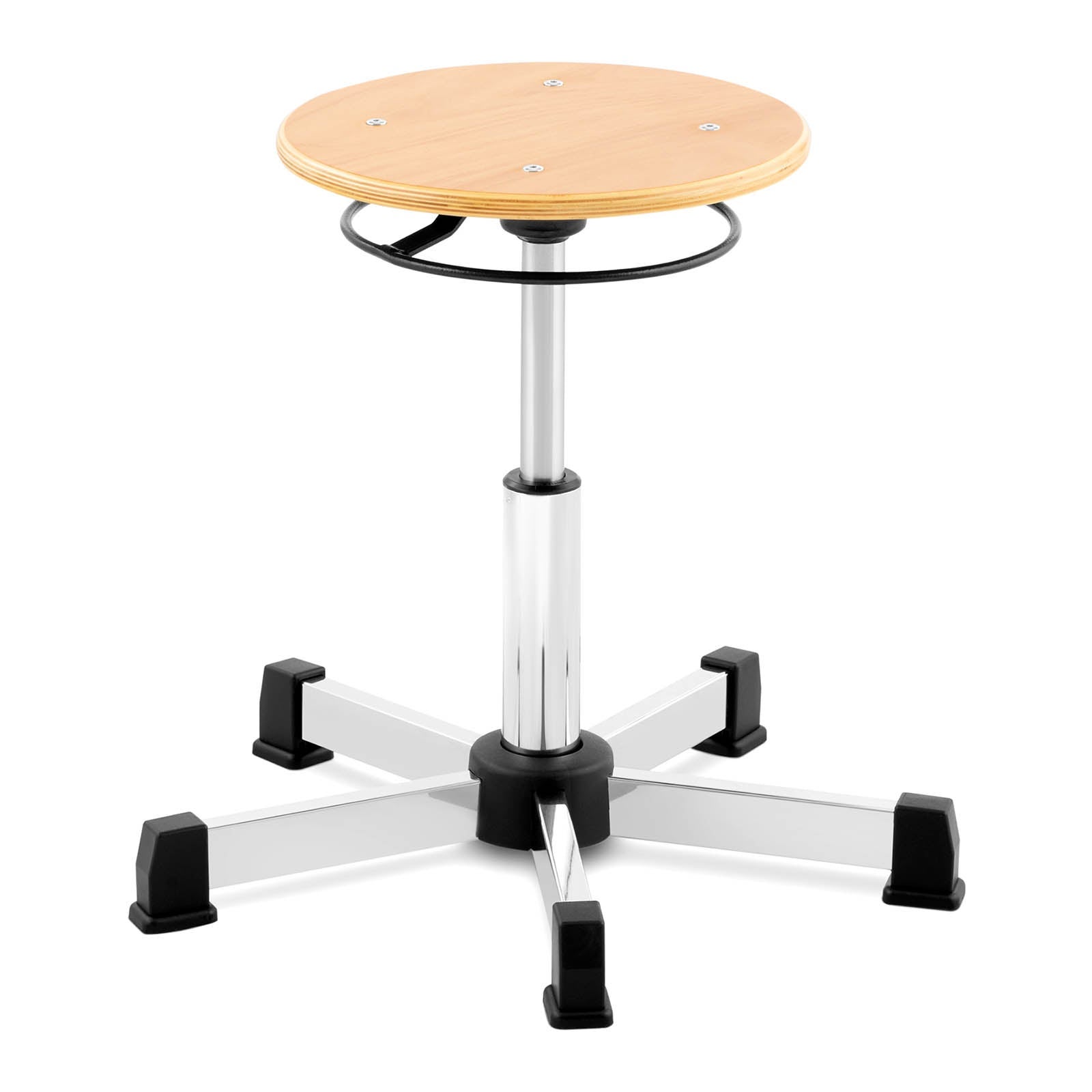 Tabouret de travail hauteur réglable de 350 - 485 mm 120 kg bois ...