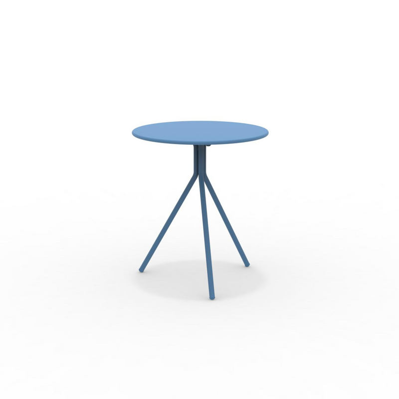 Table ronde en métal pour jardin "Twist15" 80x80 cm 75h Bleu Clair ...