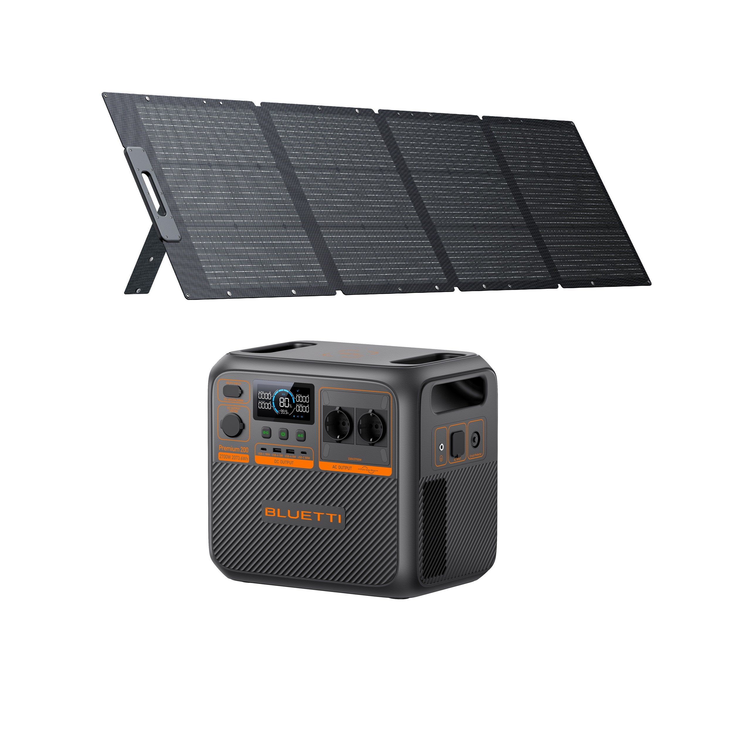 Kit BLUETTI Premium 200 V2(AC270P) con Panel Solar 200W - 2073.6Wh ...