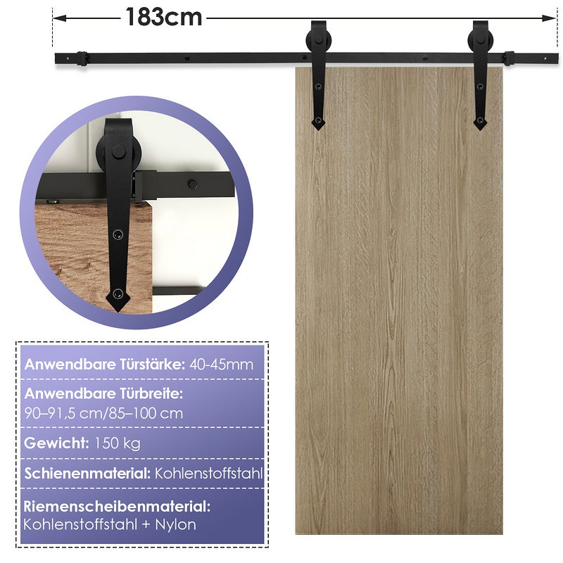 Système porte coulissante Système de porte coulissante Ferrure de porte ...
