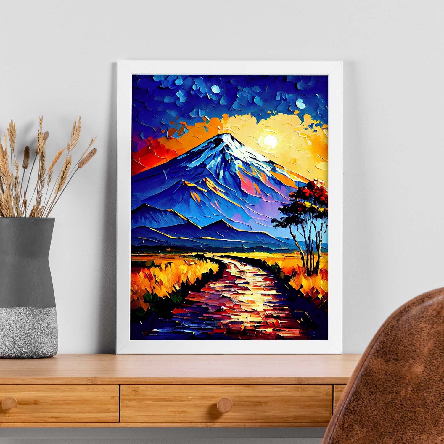 Monte Nacnico Kilimandjaro Broyo De La Peinture À L'huile De Tanzanie ...