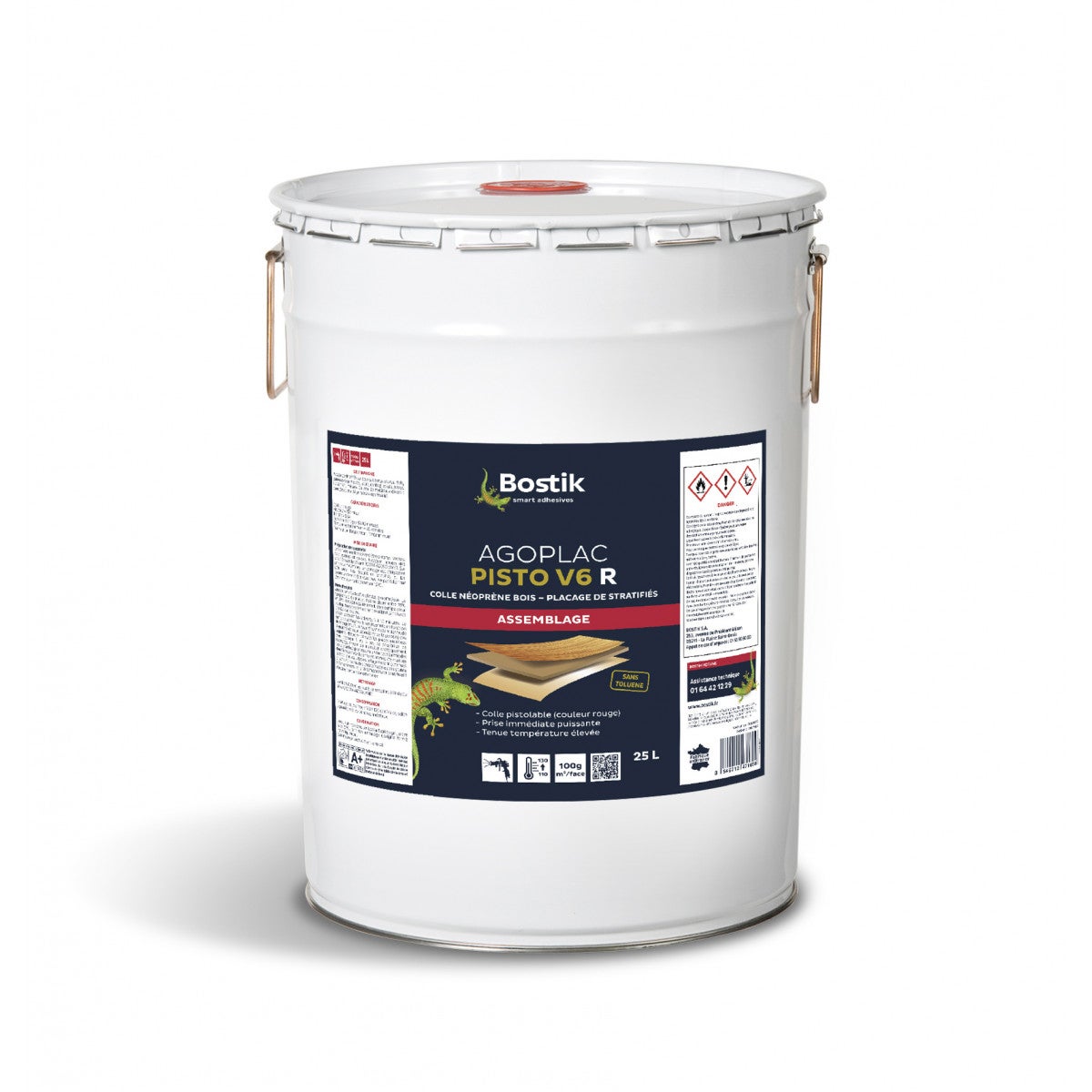 Colle néoprène rouge pistolable Pisto V6N bidon de 25 litres | Leroy Merlin