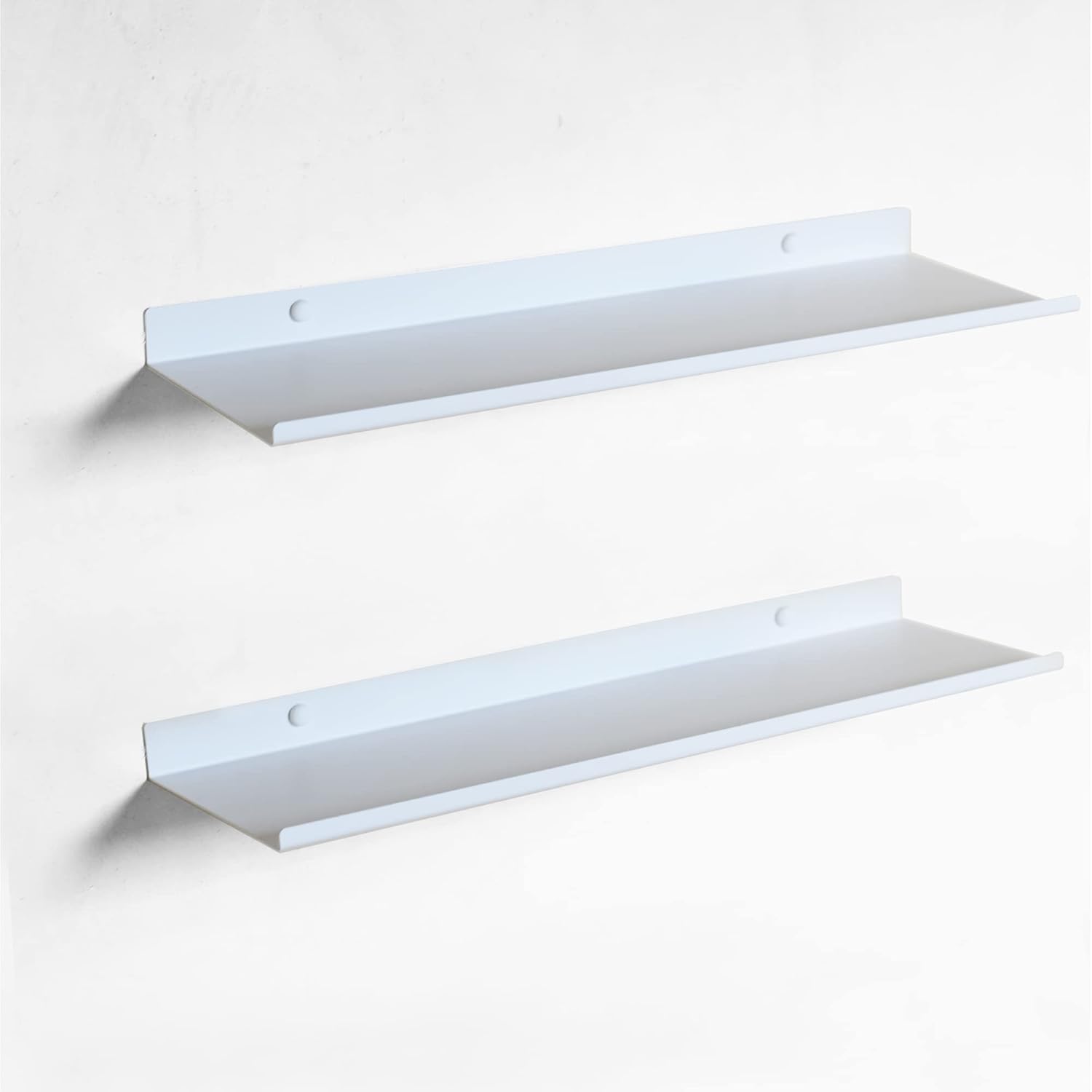 Set 2 Tablette Murale 50 cm | Étagère Métallique Suspendue pour Salon ...