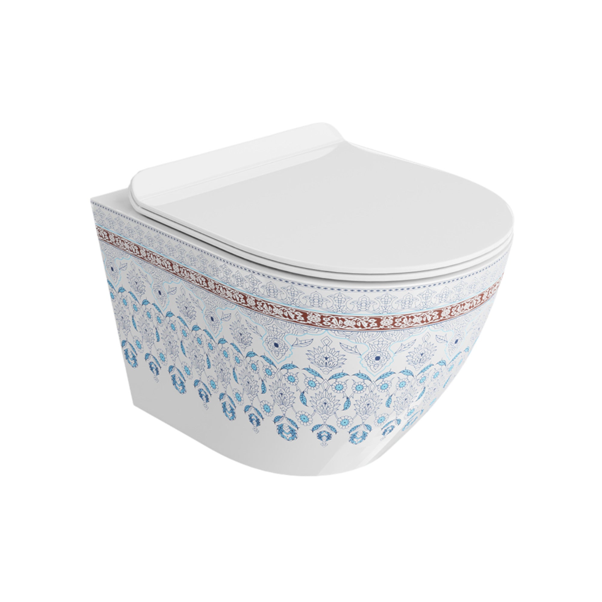 LAVITA Sofi Slim Folklor WC suspendu | L'abattant de WC à chute lente ...