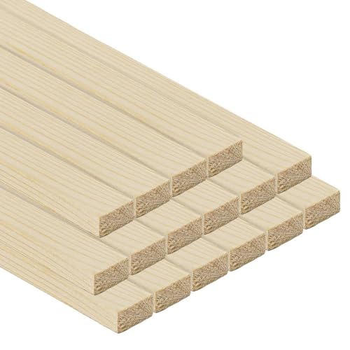 TWE Listelli Legno Massello Abete x 3 Metri Piallati su Quattro Lati ...