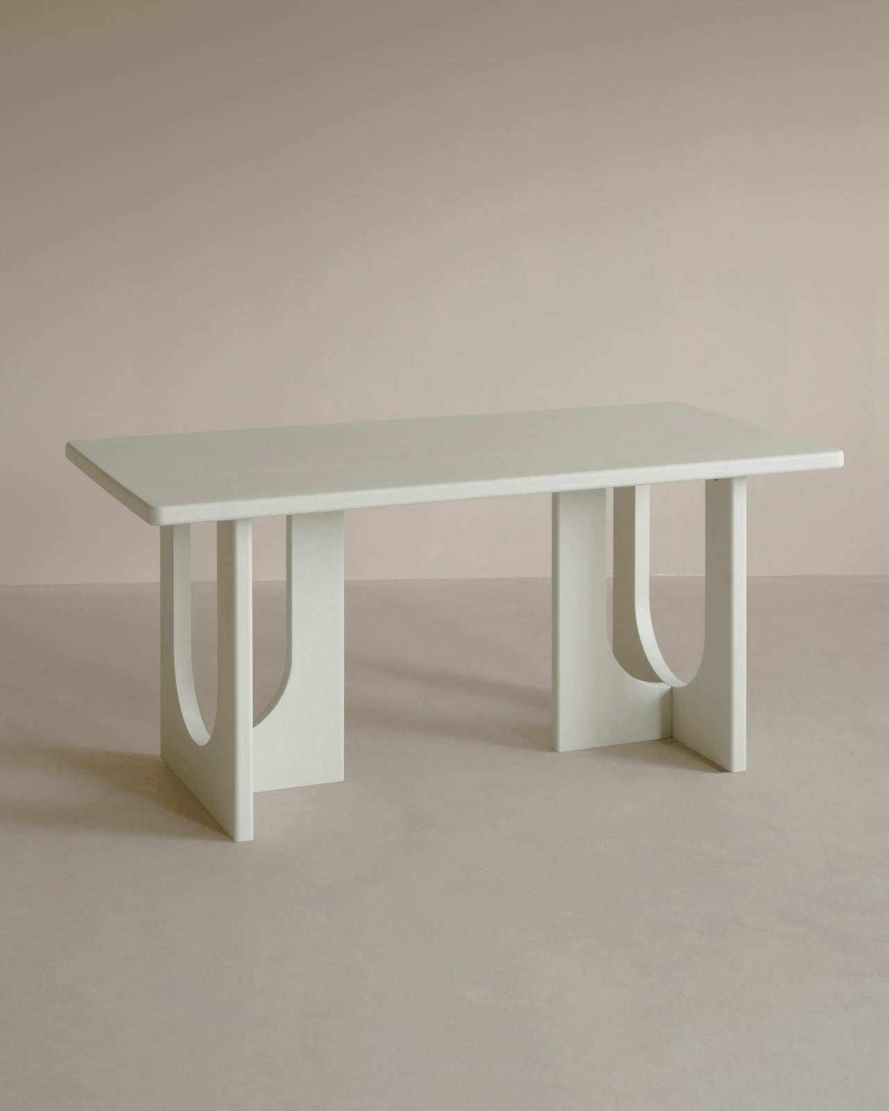 LUA - Table à manger en microciment 160x80cm - DECOWOOD | Leroy Merlin