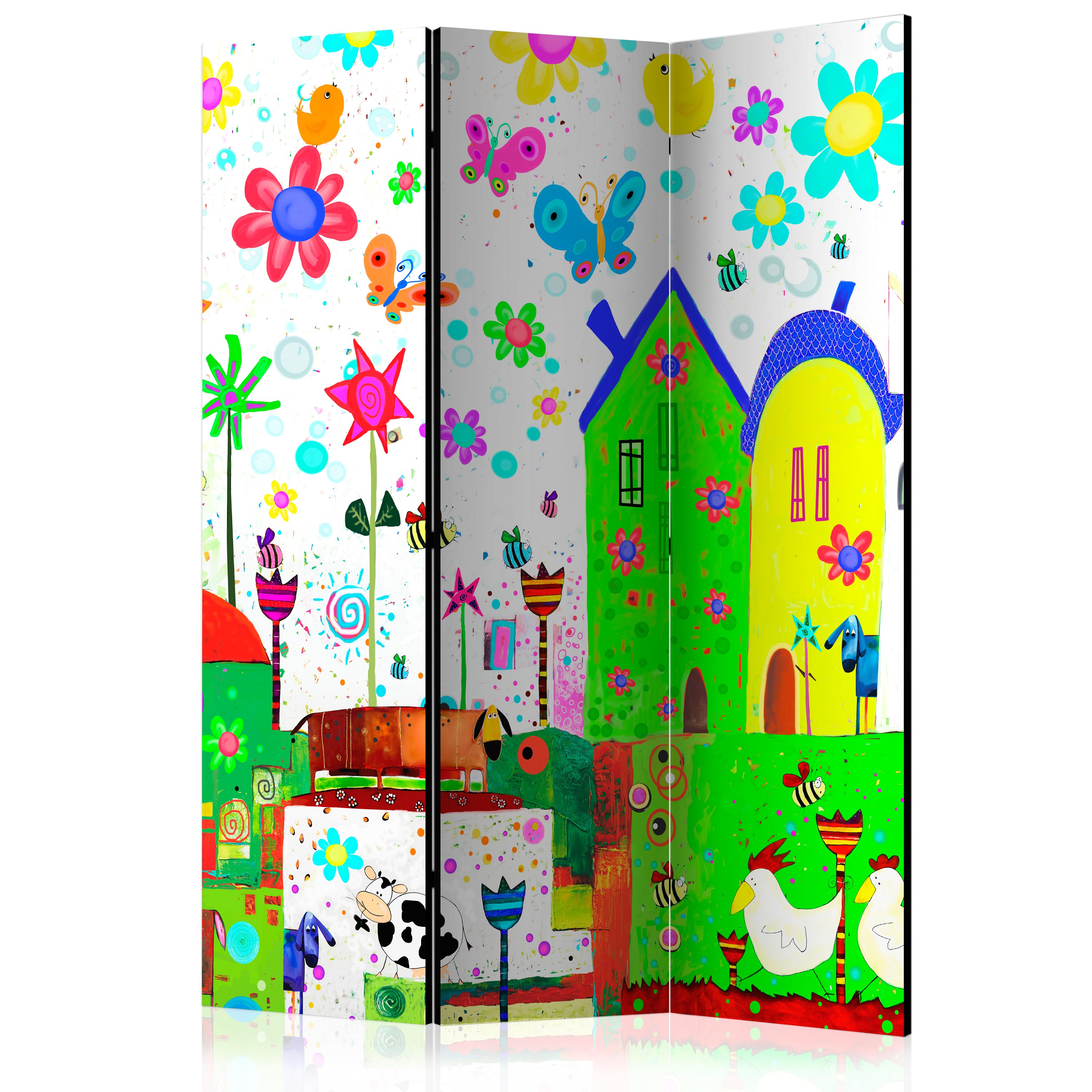 Paravento - Happy farm [Room Dividers] - 135x172 | Leroy Merlin