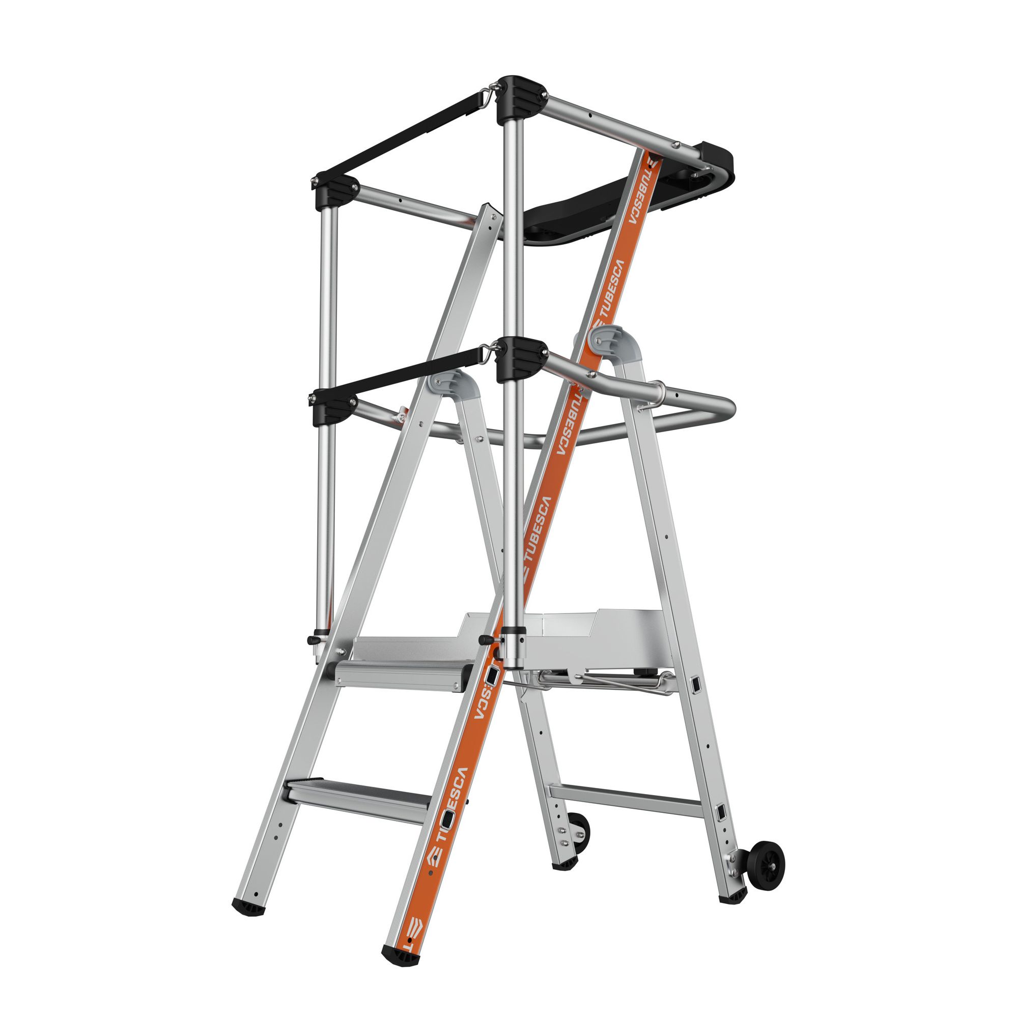 Escabeau PIRL 3 marches - Hauteur max. de travail 2.48m - 2274102 ...